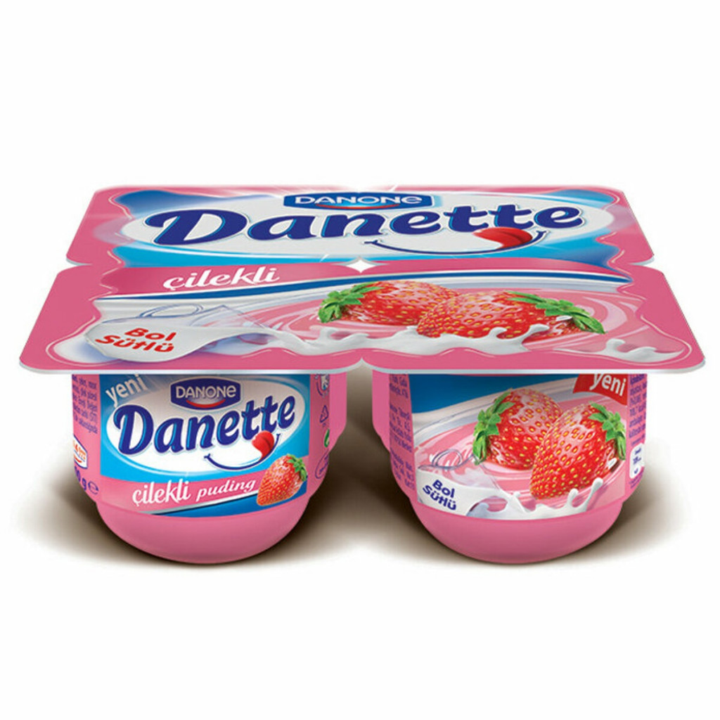 Danone Danette Çilekli Puding 4*100 gr – Sarper Market