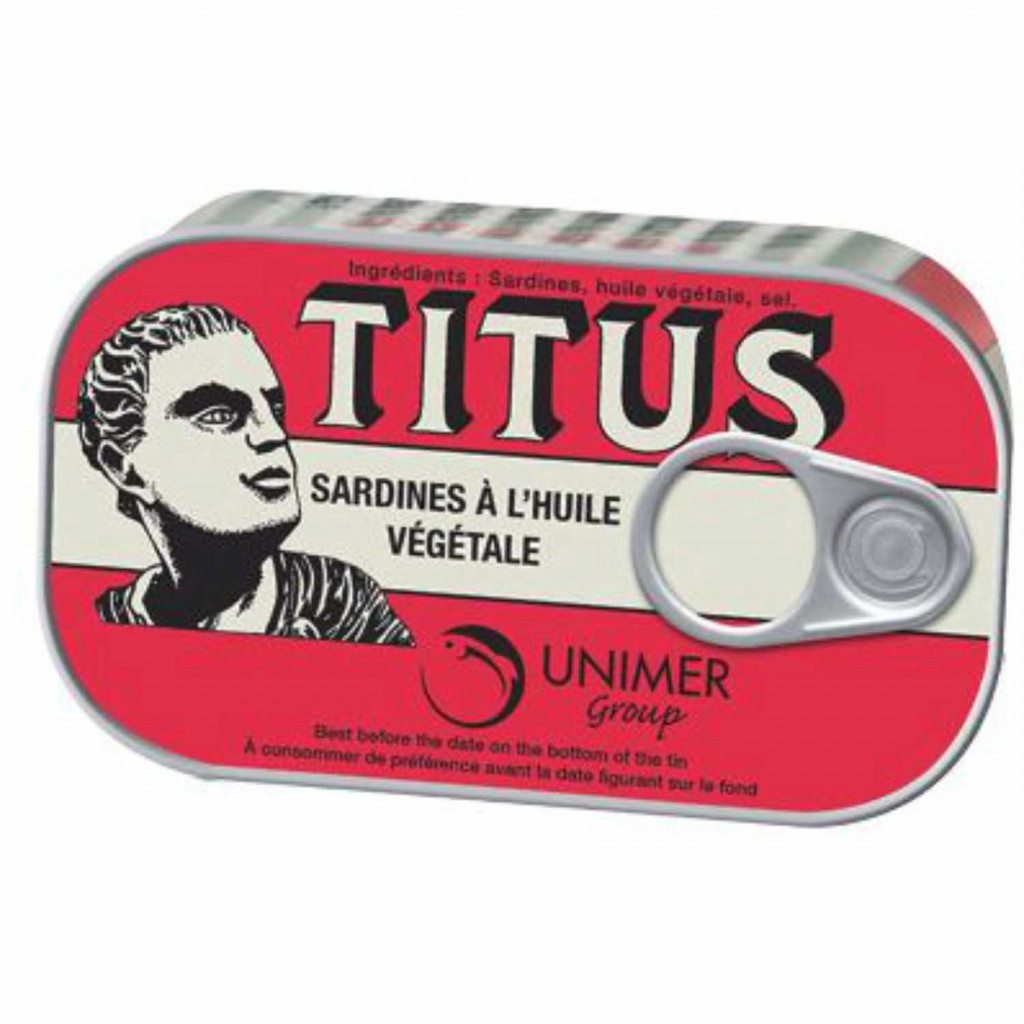 Titus Sardines Oil 125 g | Titus Sardines in Sunflower Oil 125 g ...