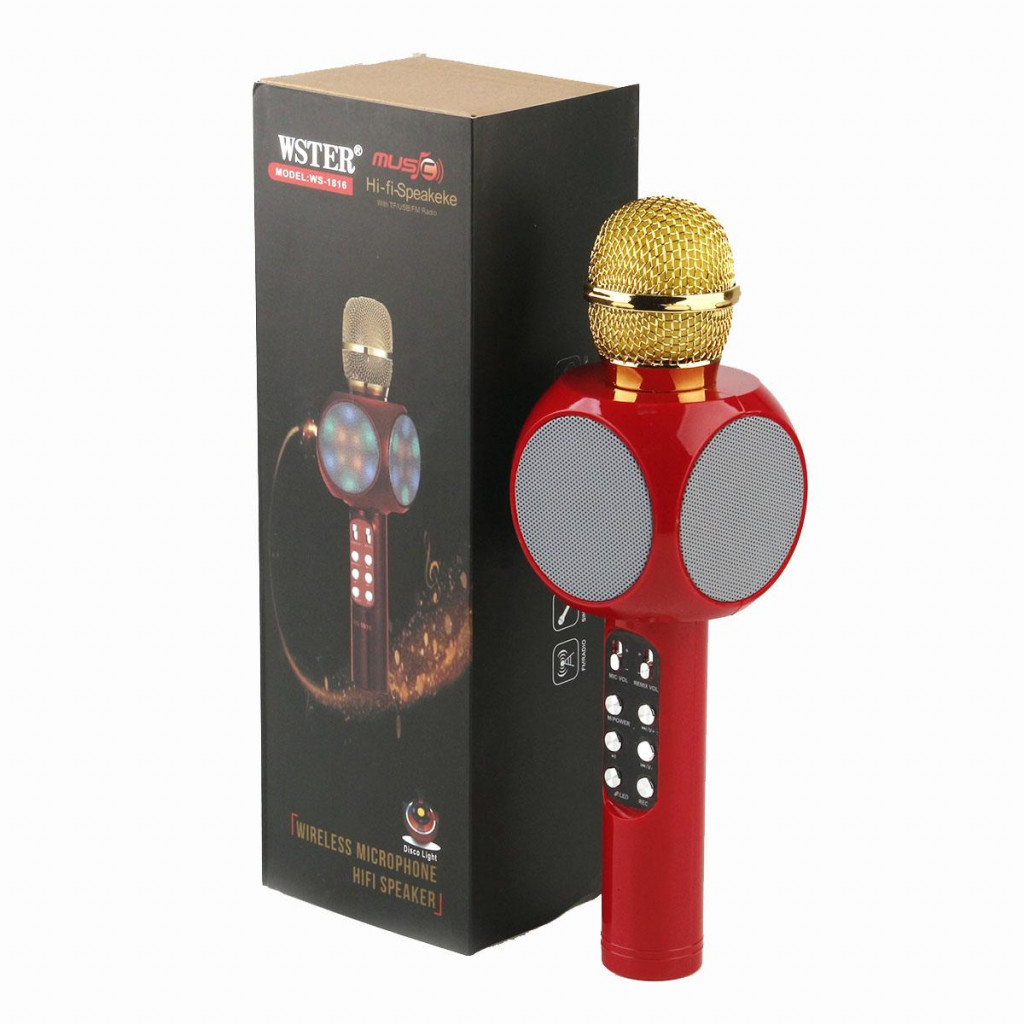 HANDHELD KTV WS-1816 WİRELESS MİCROPHONE HIFI SPEAKER – Sarper Market